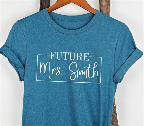 Future Mrs Shirt Custom Future Mrs Shirt Personalized Mrs Shirt