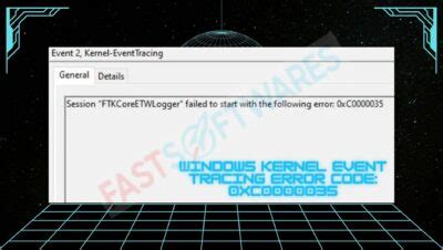 Error 0xC0000035 Kernel EventTracing Guía Completa para Solucionarlo Kaboom Eventos