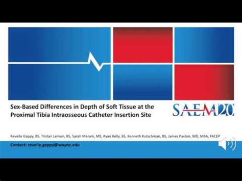 Sex Based Differences In Depth Of Soft Tissue At The Proximal Tibia Intraosseous Catheter