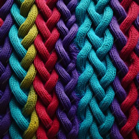 Premium Photo Cable And Wool Twist Pattern