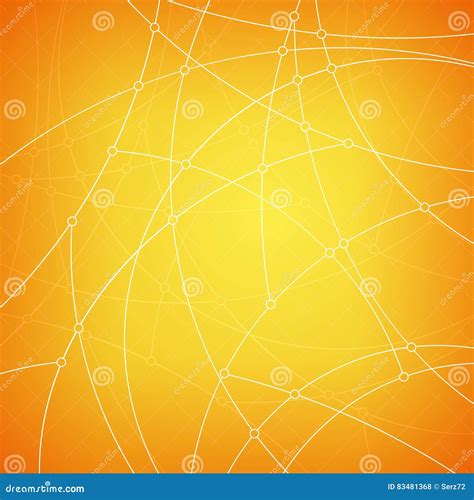 Geometric Vector Pattern Curves And Nodes Stock Vector Illustration Of Decor Design