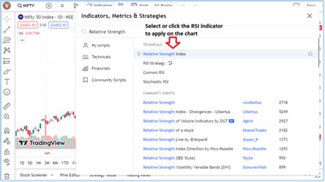 How To Add And Use Rsi Indicator In Tradingview Rsi Settingsandstrategy