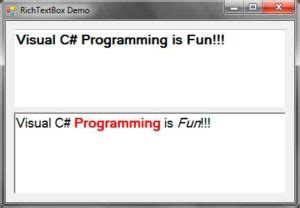 C Richtextbox Control Compitionpoint C Tutorials