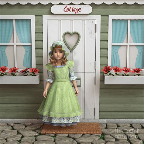 Vintage Girl Digital Art By Design Windmill Fine Art America