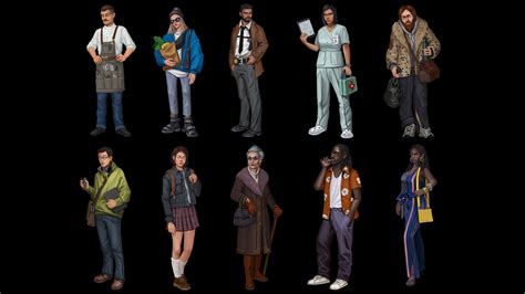 Artstation Civilian Npc 01 Game Assets
