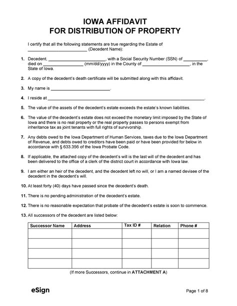 Iowa Affidavit Of Correction Form AffidavitForm Net