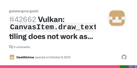Vulkan `canvasitemdrawtexturerect` Tiling Does Not Work As