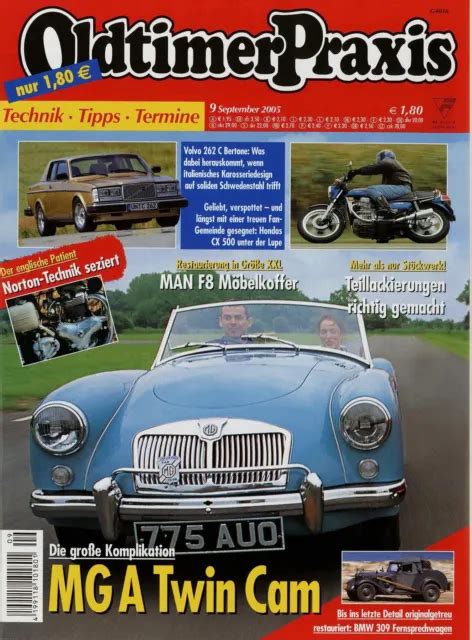 Oldtimer Praxis 2005 9 05 Fiat Ritmo Honda Cx 500 Man F8 Volvo 262 C