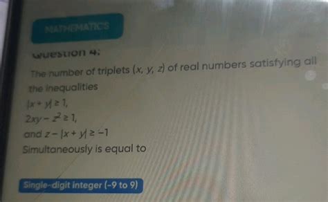 Marimentios Wuestion 4 The Number Of Triplets StudyX