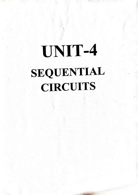 Solution Sequential Circuits Dld Studypool