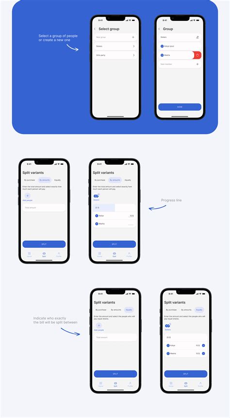 Mobile Split App Ux Ui Design On Behance