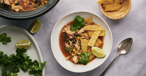 Slow Cooker Chicken Tortilla Soup Slender Kitchen