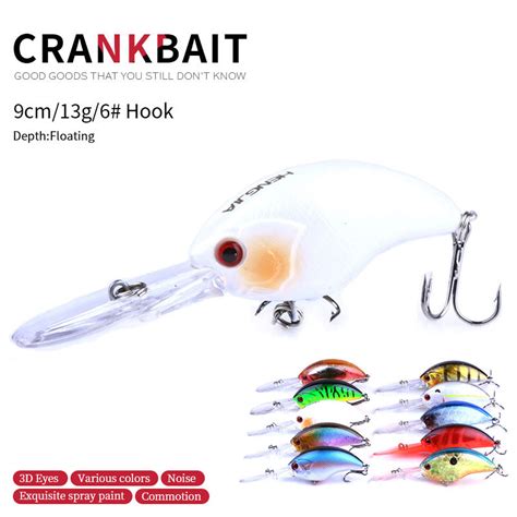 Fishing Lures Crankbaits Deep Swim Artificial Baits Wobbler Hengjia