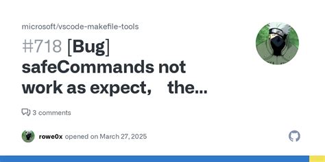 Bug Safecommands Not Work As Expect， The Required Format Is Incorrect · Issue 718