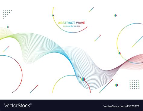 Abstract Colorful Wave Element For Design Vector Image
