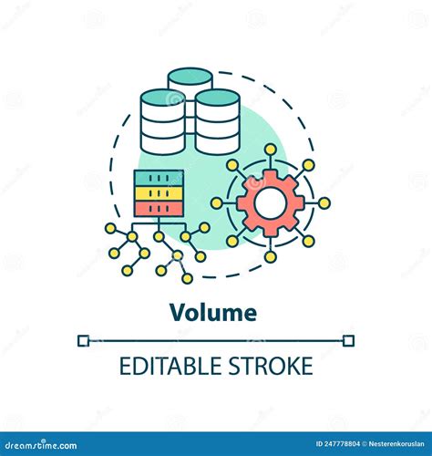 Volume Concept Icon Stock Vector Illustration Of Line 247778804