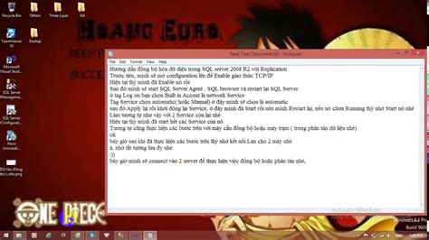 Đồng Bộ Dữ Liệu Trên Sql Server 2008 R2 Replication Youtube