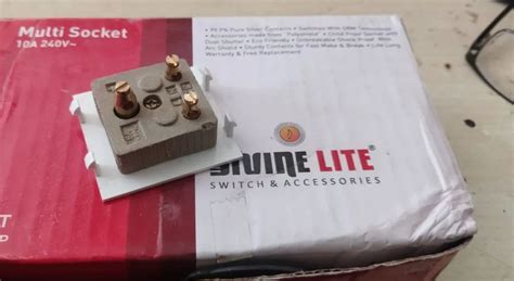 6 A White 3 Pin Modular Socket 220 V At Rs 20 Piece In Jaipur Id 27309832491