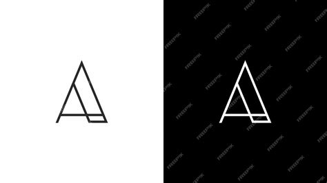 Premium Vector Letter A Monogram Geometric Shape Style Template