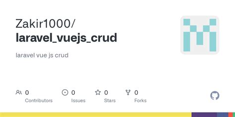 Github Zakir1000laravelvuejscrud Laravel Vue Js Crud