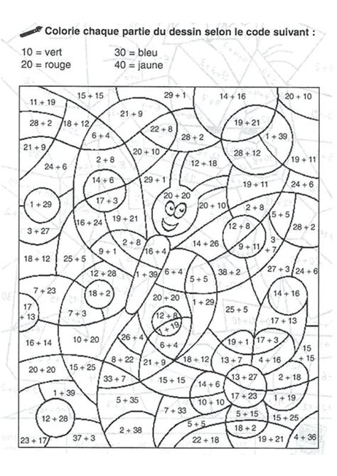 10 Excellent Coloriage Magique Soustraction Photos Coloriage Magique