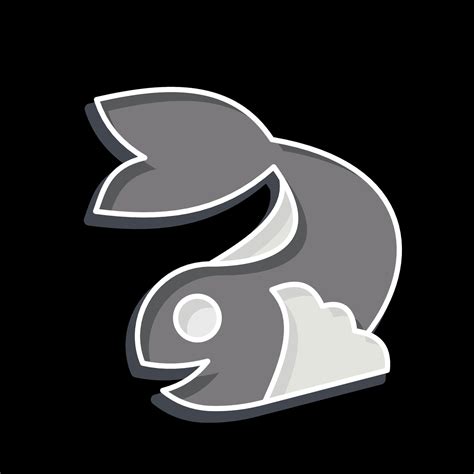 Icon Chinese Carps Related To Chinese New Year Symbol Glossy Style