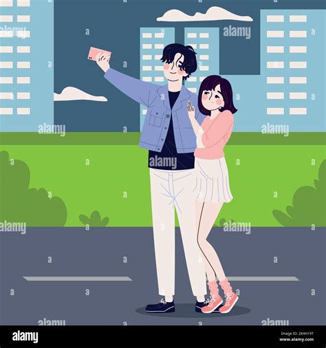 Korean People Street Stock Vector Images Alamy