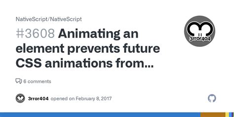 Animating An Element Prevents Future Css Animations From Working
