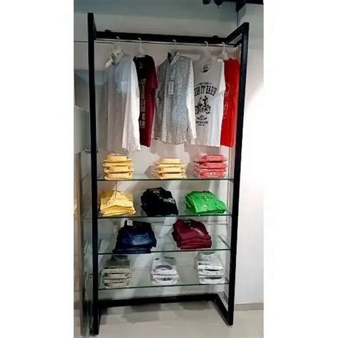 7 8 Feet Msglass Glass Garment Display Rack At Rs 350sq Ft In