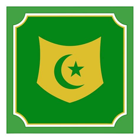 Premium Vector Mauritania Flag Illustration On White Background