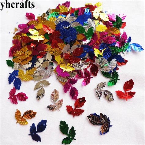 20gram Lot 9x15mm Mini Leaf Sequin Craft Material Vicedeal