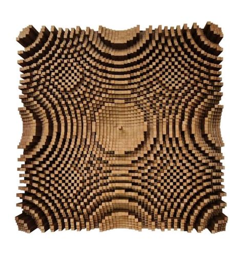 2d Qrd N67 Inverse Wood Sound Diffuser Cinema And Recording Etsy