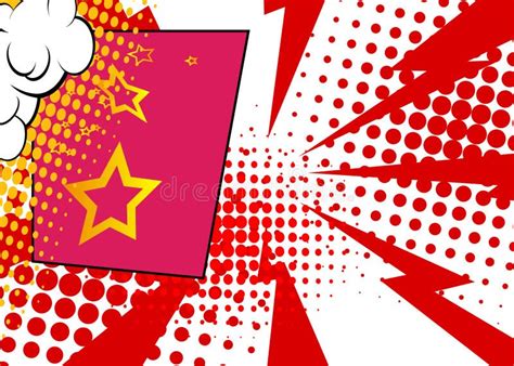 Awesome Cartoon Background Comic Book Abstract Page Layout Backdrop