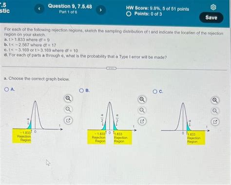 Solved For Each Of The Following Rejection Regions Sketch Chegg