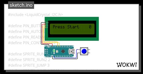 Jumping Jack Game Arduino Nano Lcd I C Wokwi Esp Stm Arduino