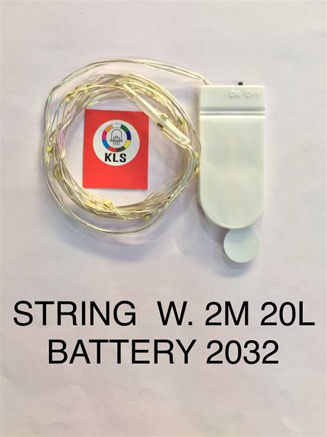 String 2m Battery 2032 At Best Price In Mumbai Krishna Led Lighting Semi Conductors
