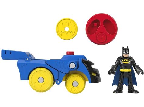 Imaginext DC Batman Kopf Und Batmobil Fahrzeug Mattel HGX91 Juguetilandia