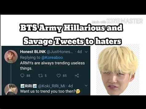 BTS Army Savage And Hillarious Response To Haters YouTube