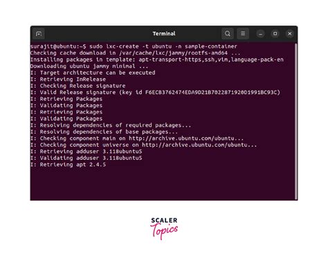 Linux Containers Scaler Topics