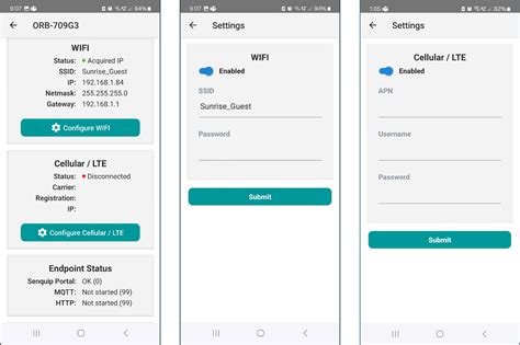 Network Connection — Senquip Quad C2 User Guide Quad C2 Documentation