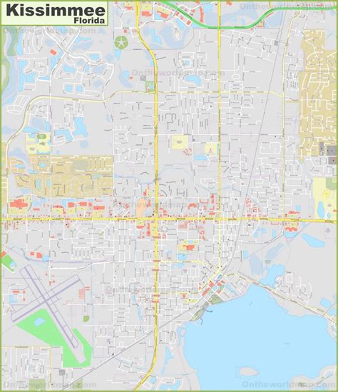 Large Detailed Map Of Kissimmee