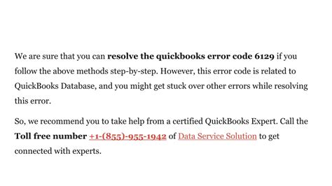 ppt fix quickbooks database connection error 6129 powerpoint