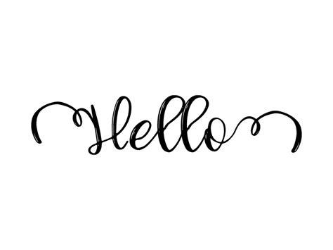 Hello Lettering Graphic By Islanowarul Creative Fabrica
