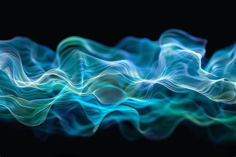 Premium Photo Dynamic Waves In Stunning Blue And Green Hues
