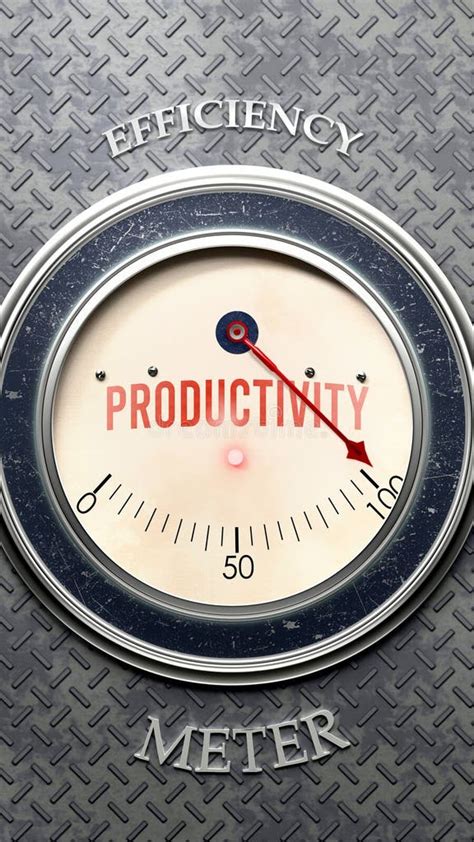 Productivity And Efficiency That Is Hitting A Full Scale Showing A Very High Level Of