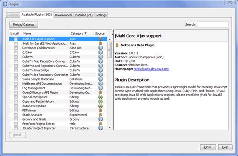 Tutoriales De Programacion Java Instalación De Plugins En Netbeans