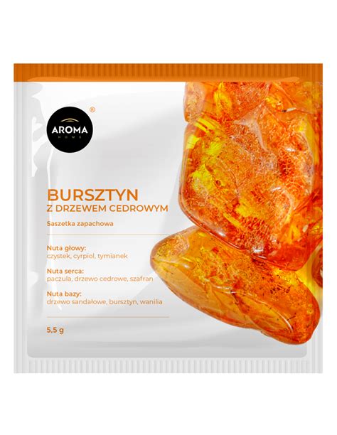 BURSZTYN Z DREWNEM CEDROWYM G SASZETKA ZAPACHOWA Aroma Home