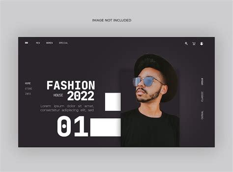 Premium Psd Fashion Web Ui Landing Page