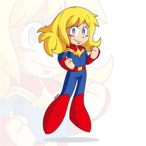 Megaman Style Captain Marvel By Efextex On Deviantart