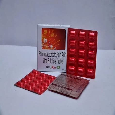 Ferrous Ascorbate Folic Acid Zinc Sulphate Tablets At Rs 5000month In